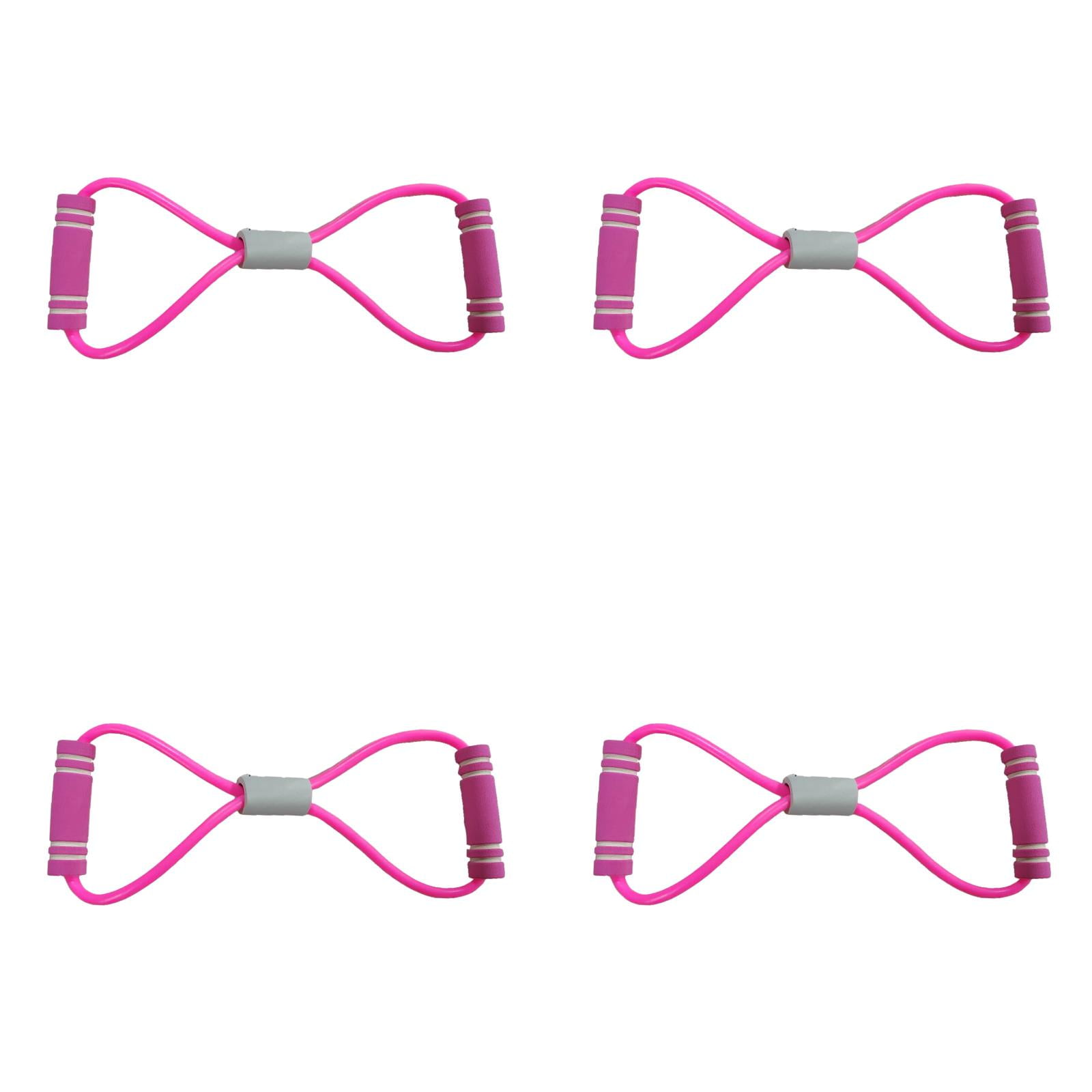 4PCS Adjustable Figure 8 Fitness Puller - Elastic Resistance Bands for ...