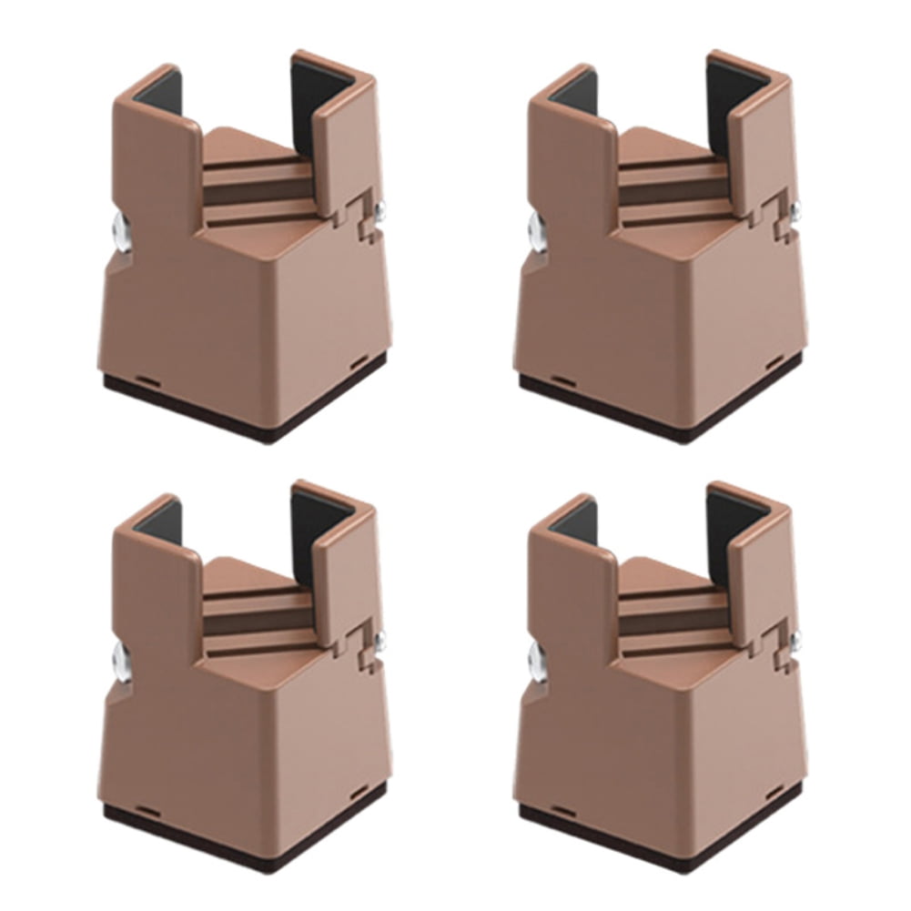4PCS Adjustable Furniture Heightening Foot Pad Coffee Table Cabinet ...