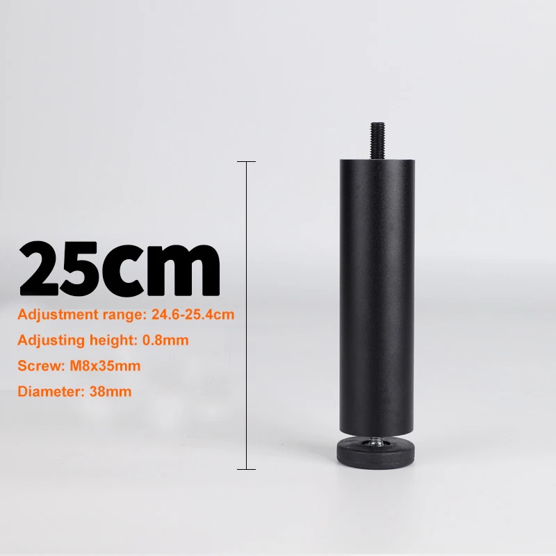 4PCS Adjustable Furniture Leveling Feet, M8 Thread Aluminum Alloy Legs ...