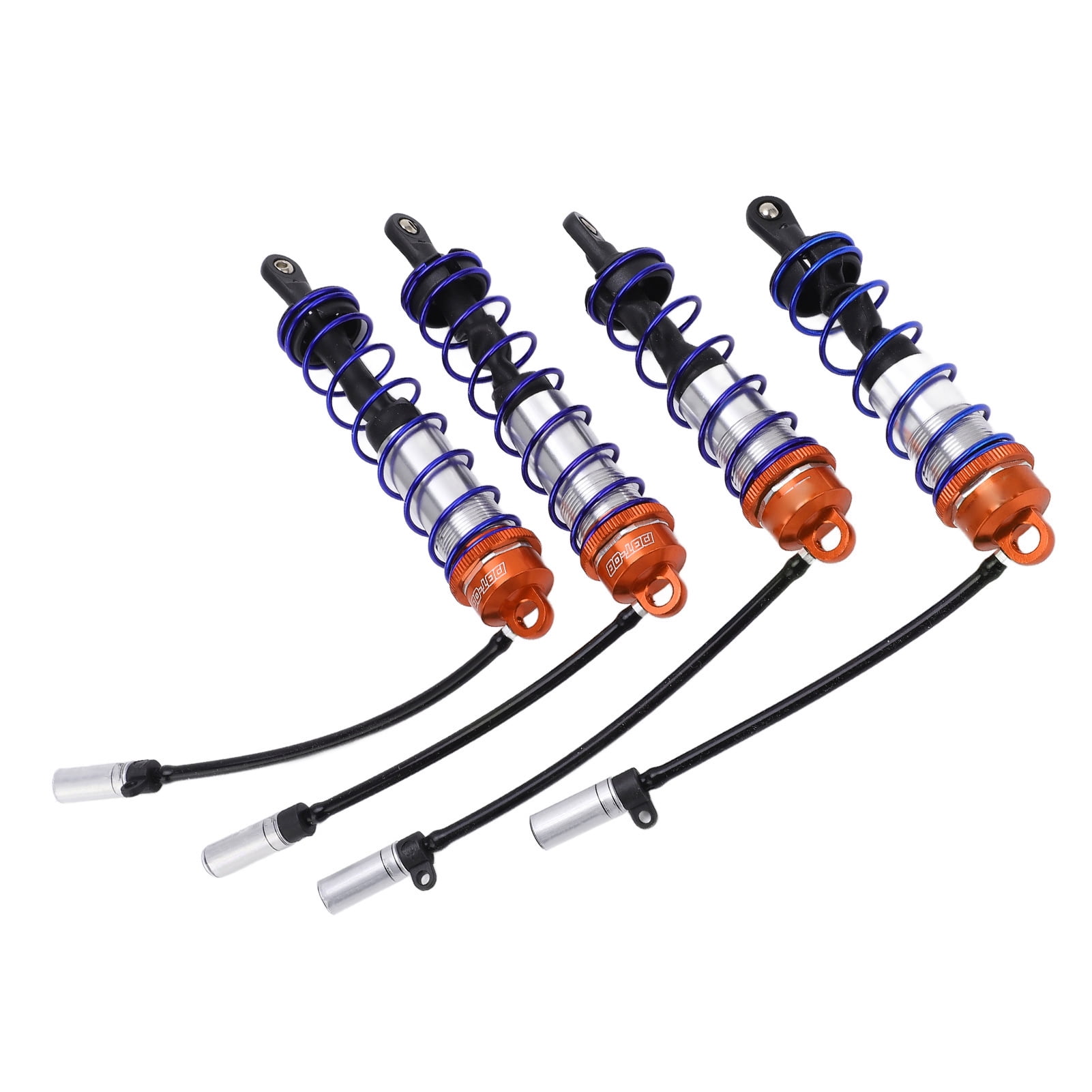 4PCS Adjustable RC Shock Absorbers, Metal-Simulated for 1/8 Scale Cars ...