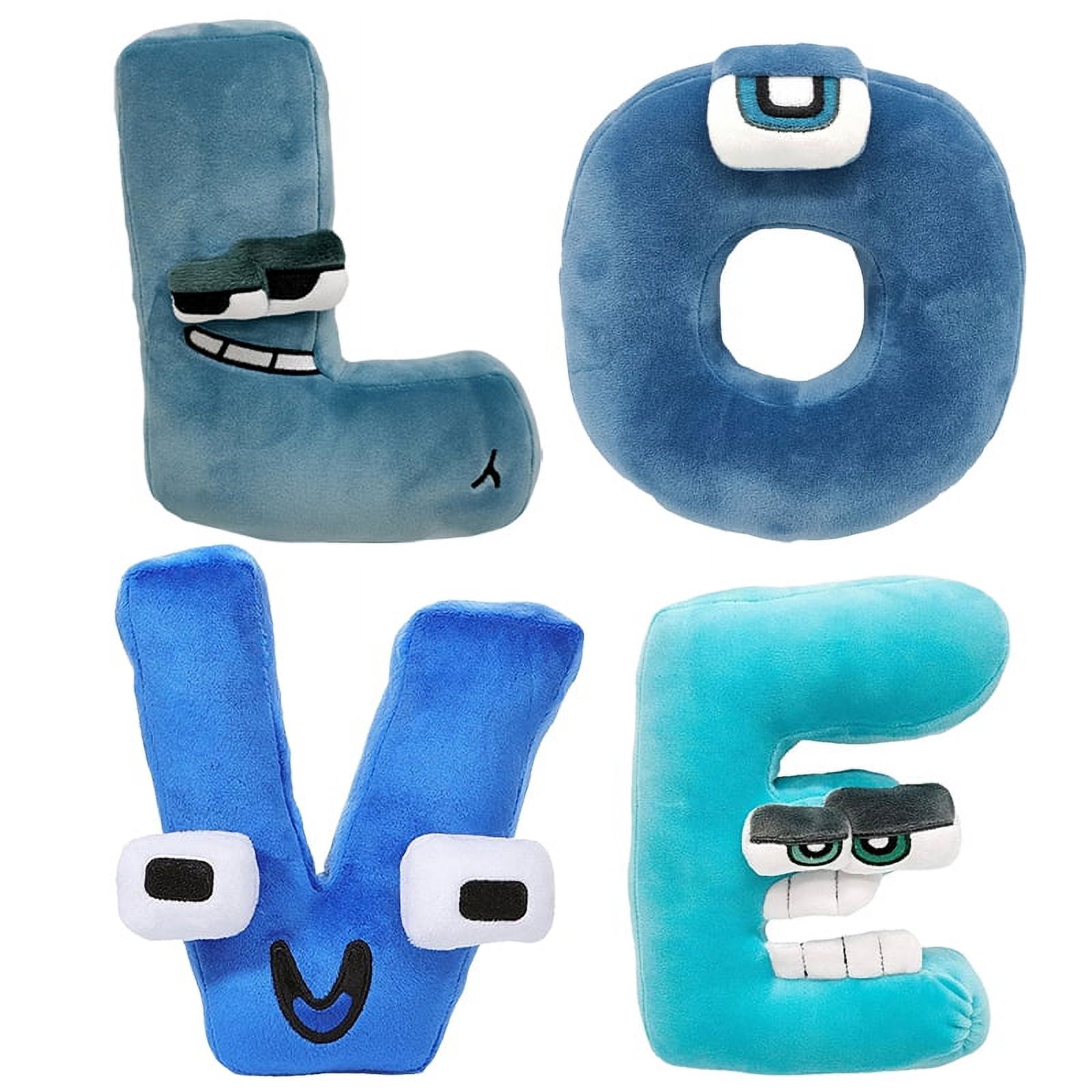 4PCS Alphabet Lore "love" Plush Toys, Soft Pillow Decoration Stuffed ...