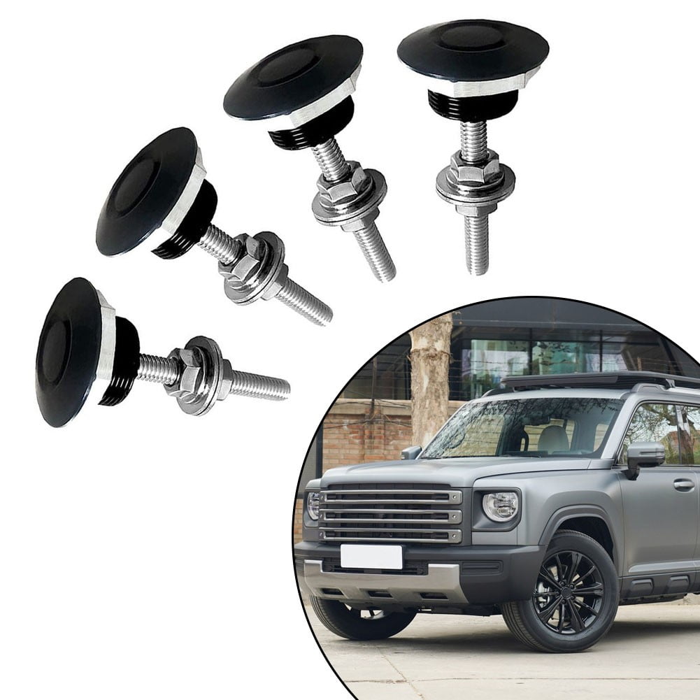 4PCS Aluminum Bumper Quick Release Fasteners Kit For Car Trunk Fender ...