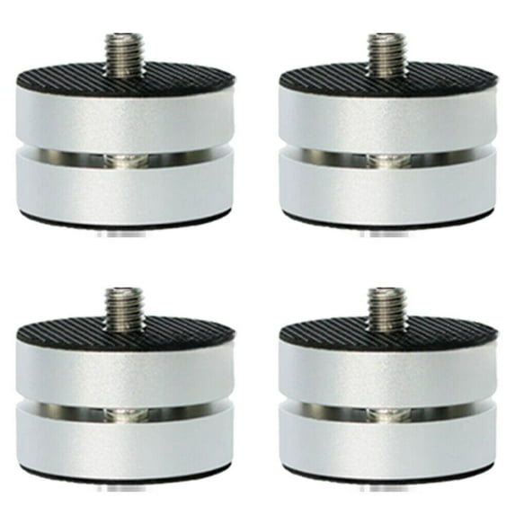 4PCS Aluminum HiFi Audio Amp Speaker Turntable Isolation Feet Equipment ...