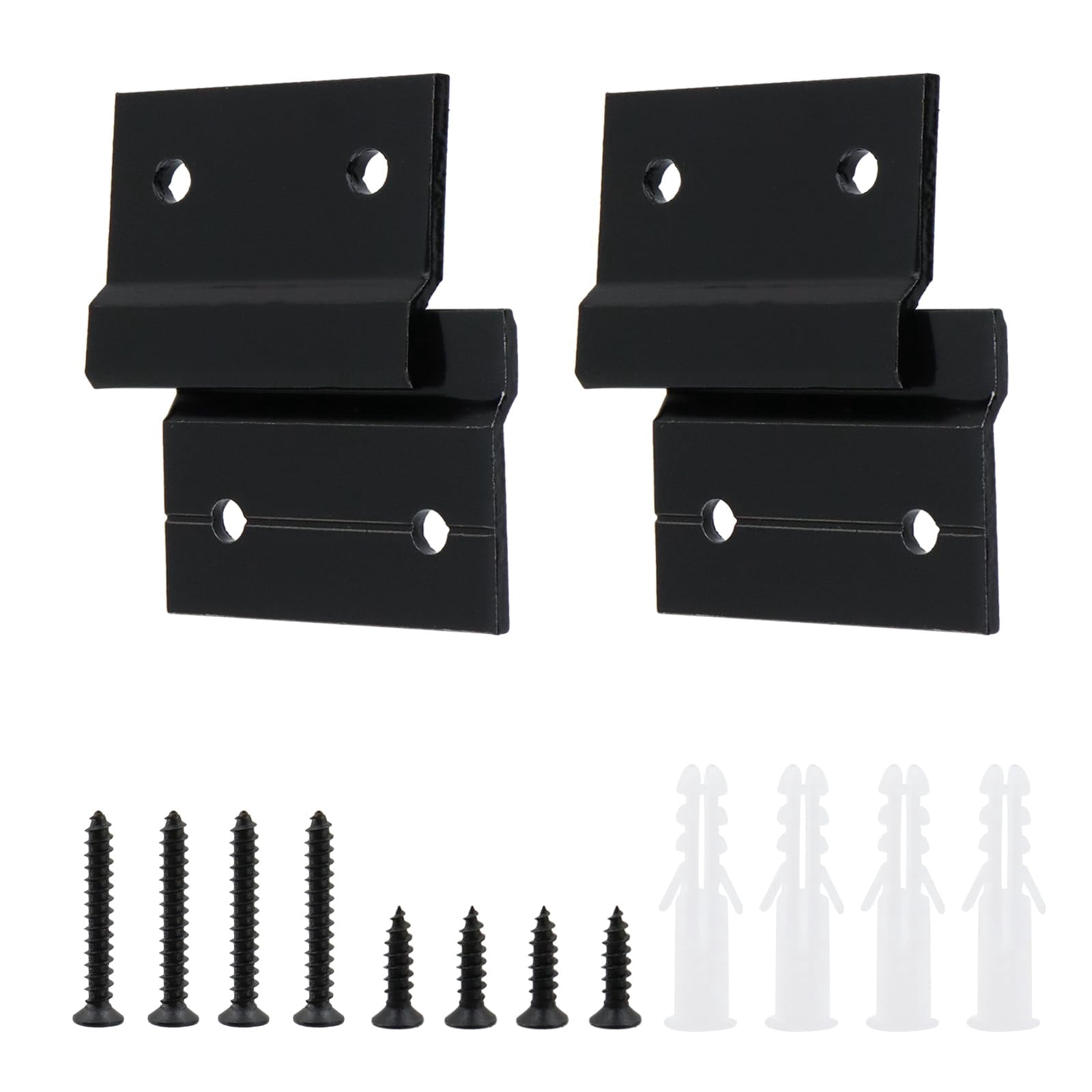 4PCS Aluminum Photo Frame Hanger with Screws & Expansion Tubes,Wall ...