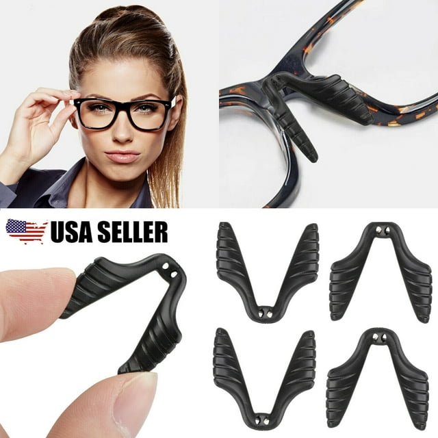 4PCS Anti-slip Silicone Eyeglasses Nose Pads For Eyeglasses Sunglasses ...