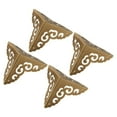4PCS Antique Brass Corner Protectors for Wooden Boxes Furniture Edge ...