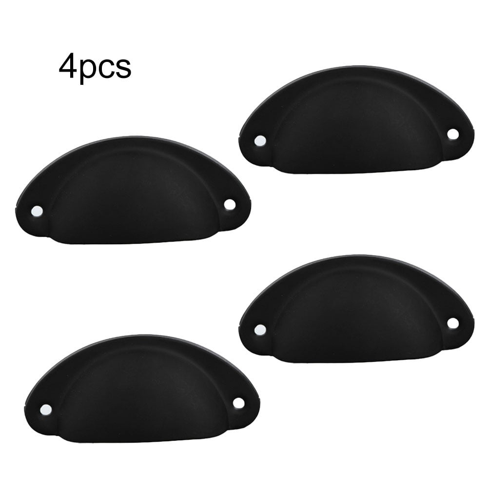 4PCS Antique Drawer Shell Handle Tin Sheet Retro Semicircle Home ...