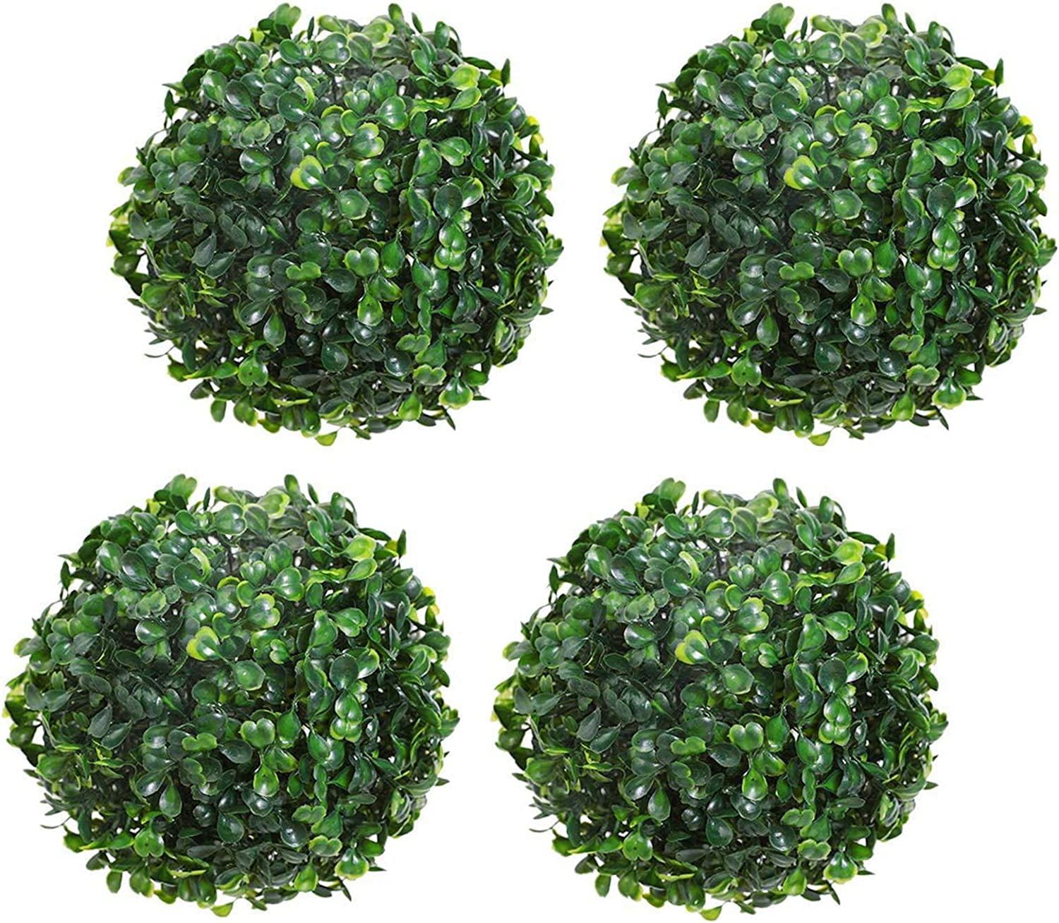 4PCS Artificial Boxwood Topiary Ball Plants, 5Inches Hanging Plants ...