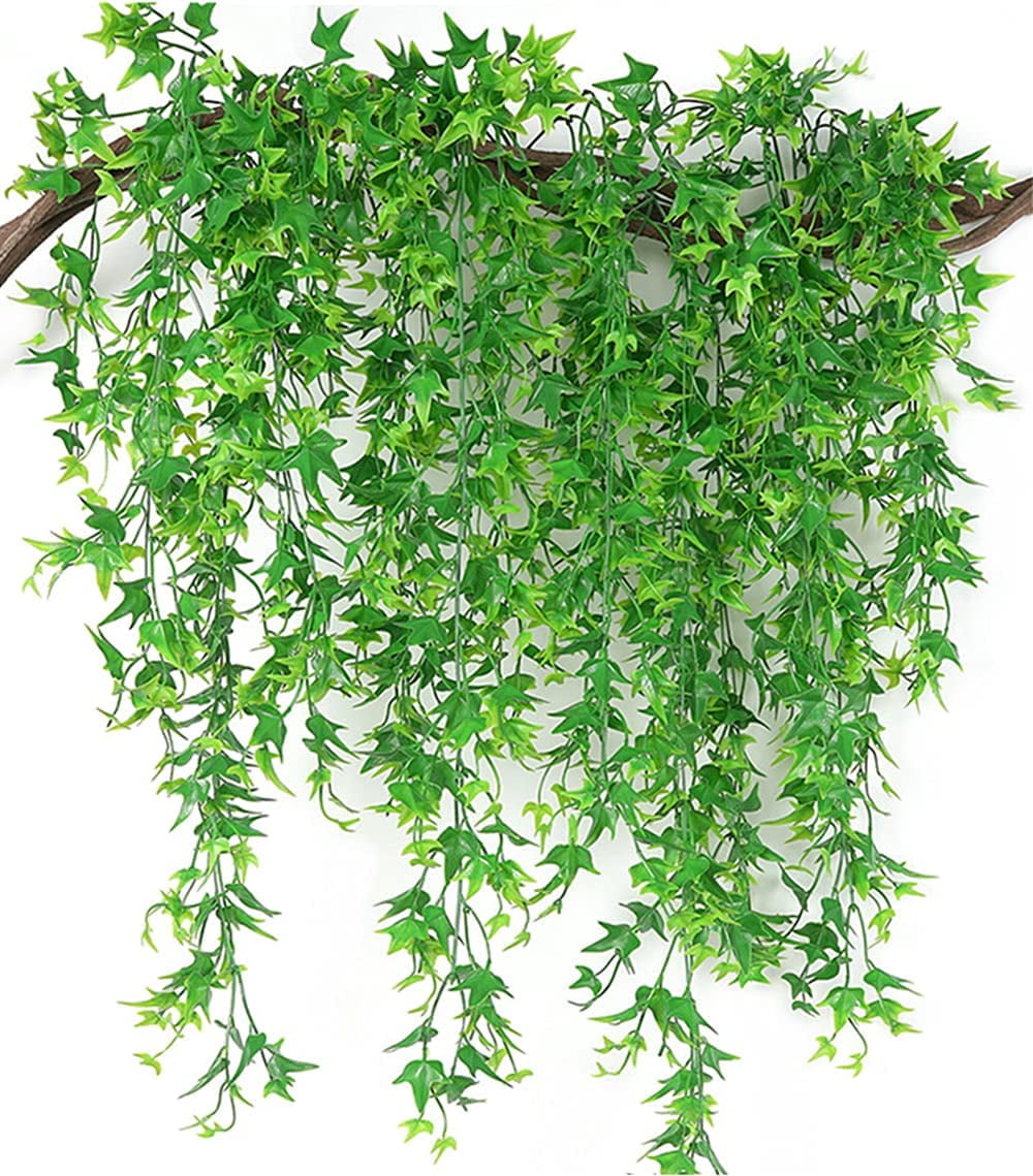 4PCS Artificial Hanging Vine, Fake Hanging Plant, Faux Sweet Potato ...