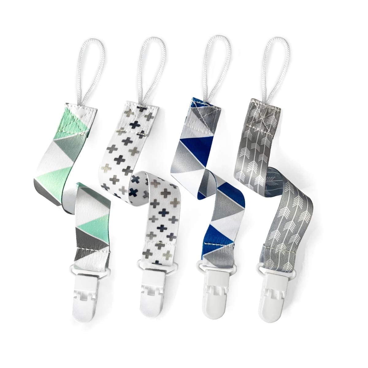 4PCS Baby Pacifier Holder Clip - Pacifier Clip for Boys and Girls Fits ...