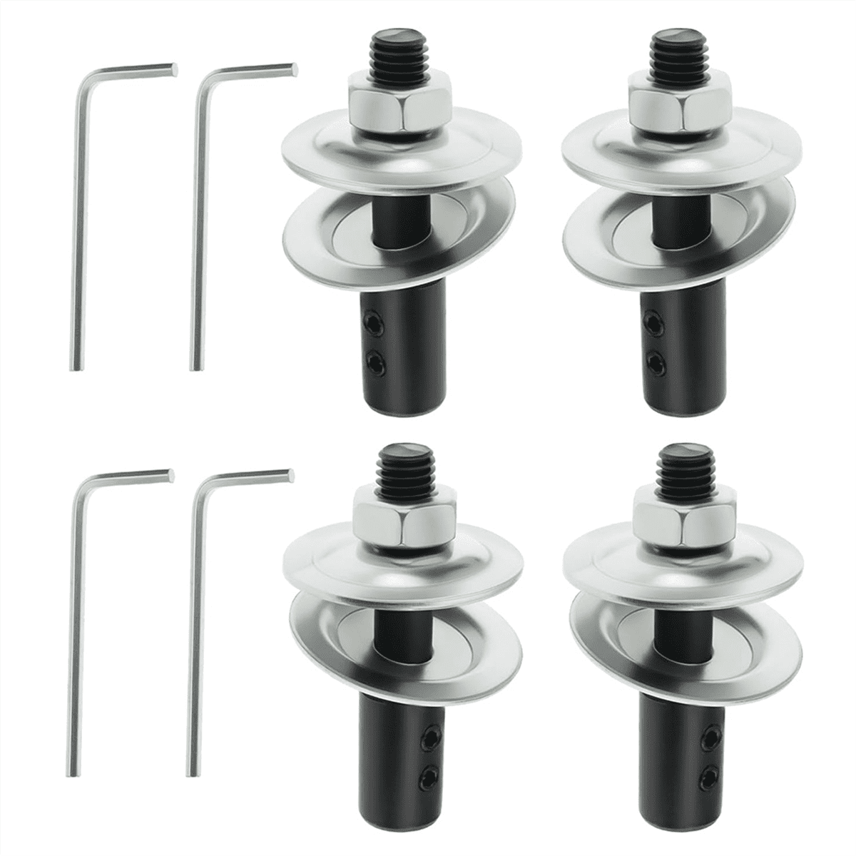 4PCS Bench Grinder Extension Shaft Arbor Extender 8mm to 10mm with ...