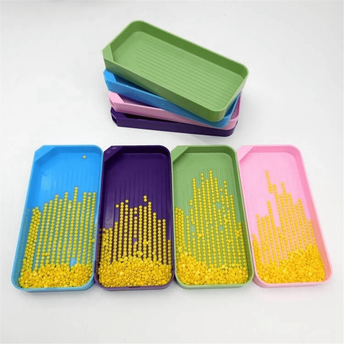 4PCS Big Trays Tools and Accessories Kits Diamond Multiple Sizes ...