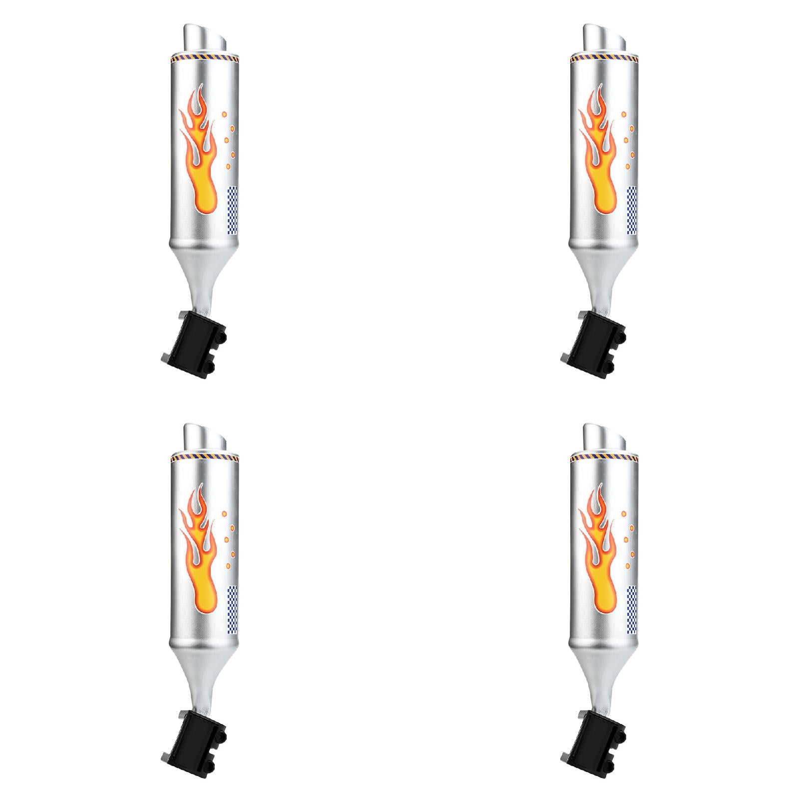 4PCS Bike Turbo Pipe Exhaust System Sound Motorcycle Megaphone Unicoco ...