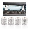 4PCS Bling Car Headrest Collar Decor Rings, Crystal Ice Interior ...