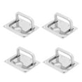 4PCS Boat Cabinet Flush Mount 316 Stainless Steel Square Flush Pull ...