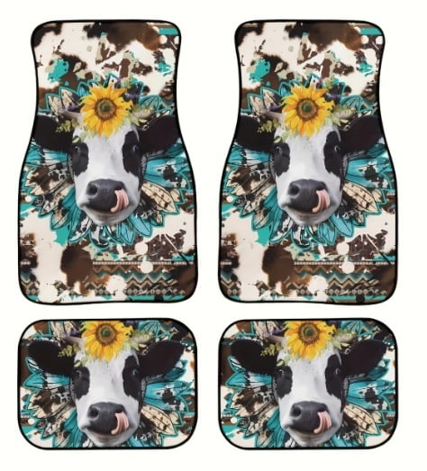 4PCS Bohemia Car Floor Mats Car Floor Protector Carpet Rugs Universal ...