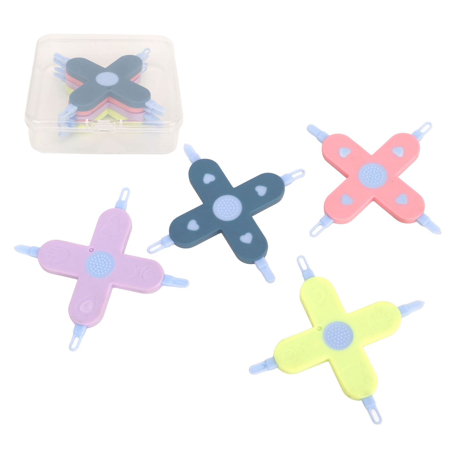 4PCS Booger Picker Silicone Safety Reusable Round Shape TPE PP Baby Ear ...