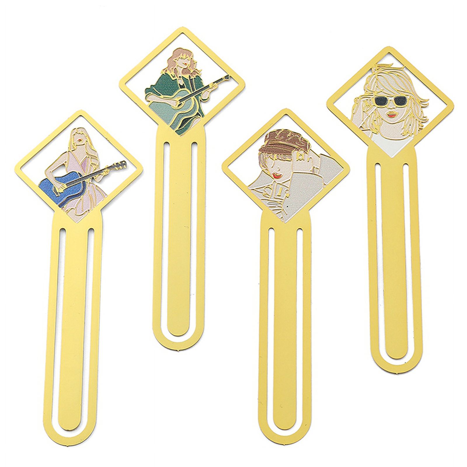 4PCS Bookmarks, Metal Bookmark Gifts for Girl Women, Merch for Music ...