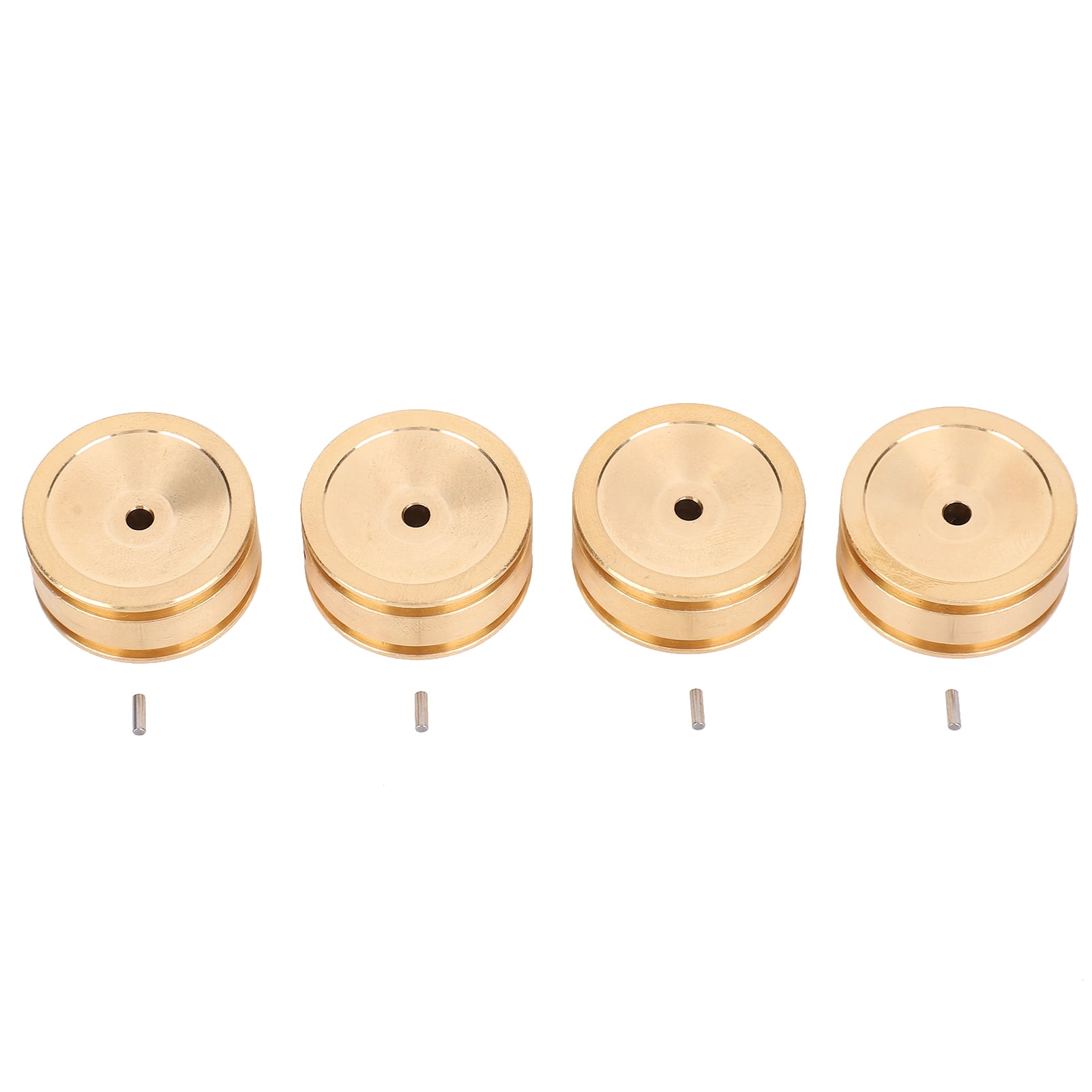 4PCS Brass Wheel Hub Counterweights - Upgrade Accessories for 1/24 ...