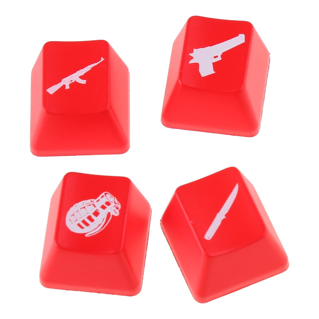 4PCS CF Gaming Backlit Keycaps For MxSwitch Mechanical Gaming Keyboards ...