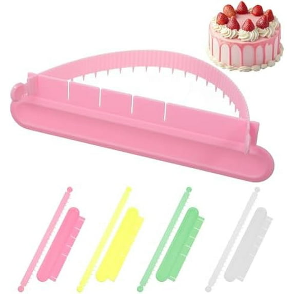 4PCS Cake Arch Guide Tools, Adjustable Cake Arc Ruler Fondant ...