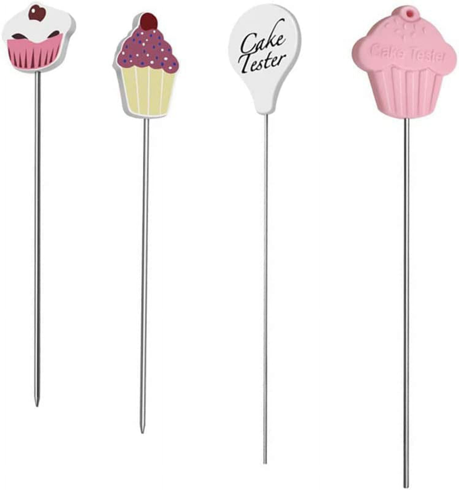 4PCS Cake Tester Baking Skewer, Stainless Steel Cake Testing Needles ...