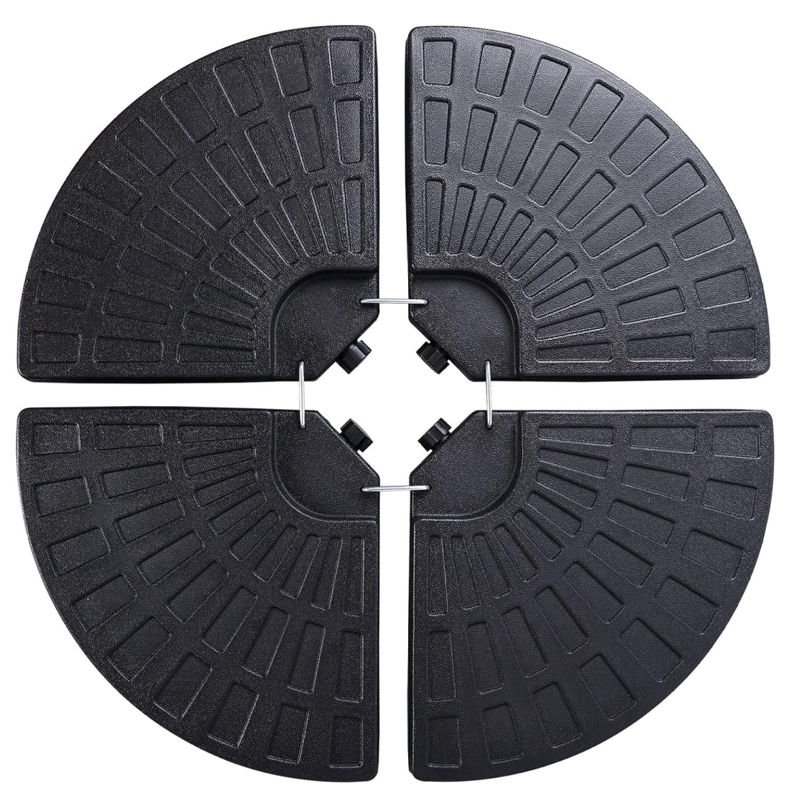 4PCS Cantilever Offset Patio Umbrella Stand, Round Shaped Water&Sand ...
