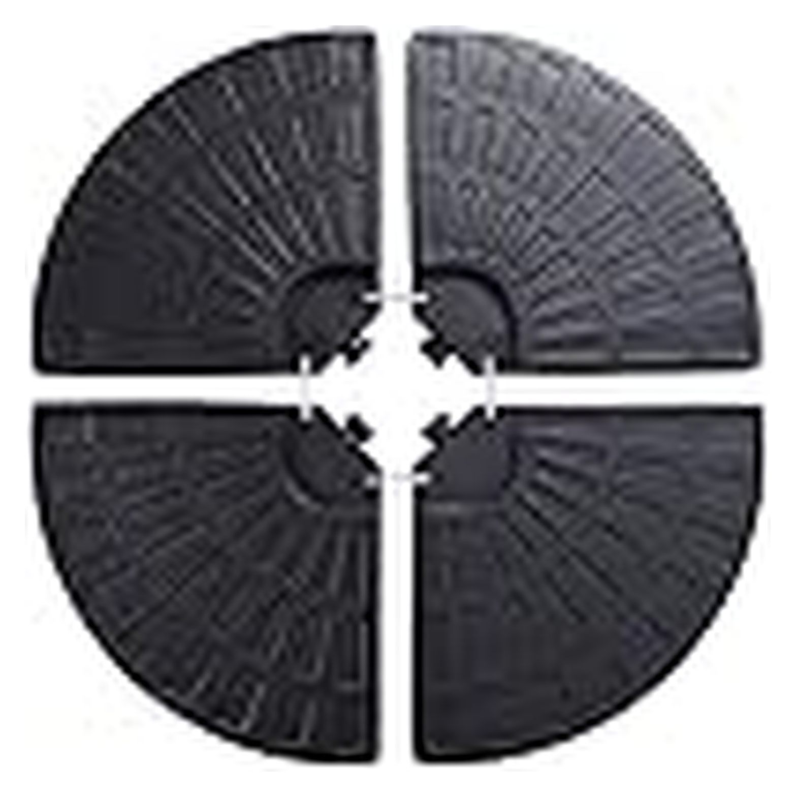 4PCS Cantilever Offset Patio Umbrella Stand, Round Shaped Water&Sand ...