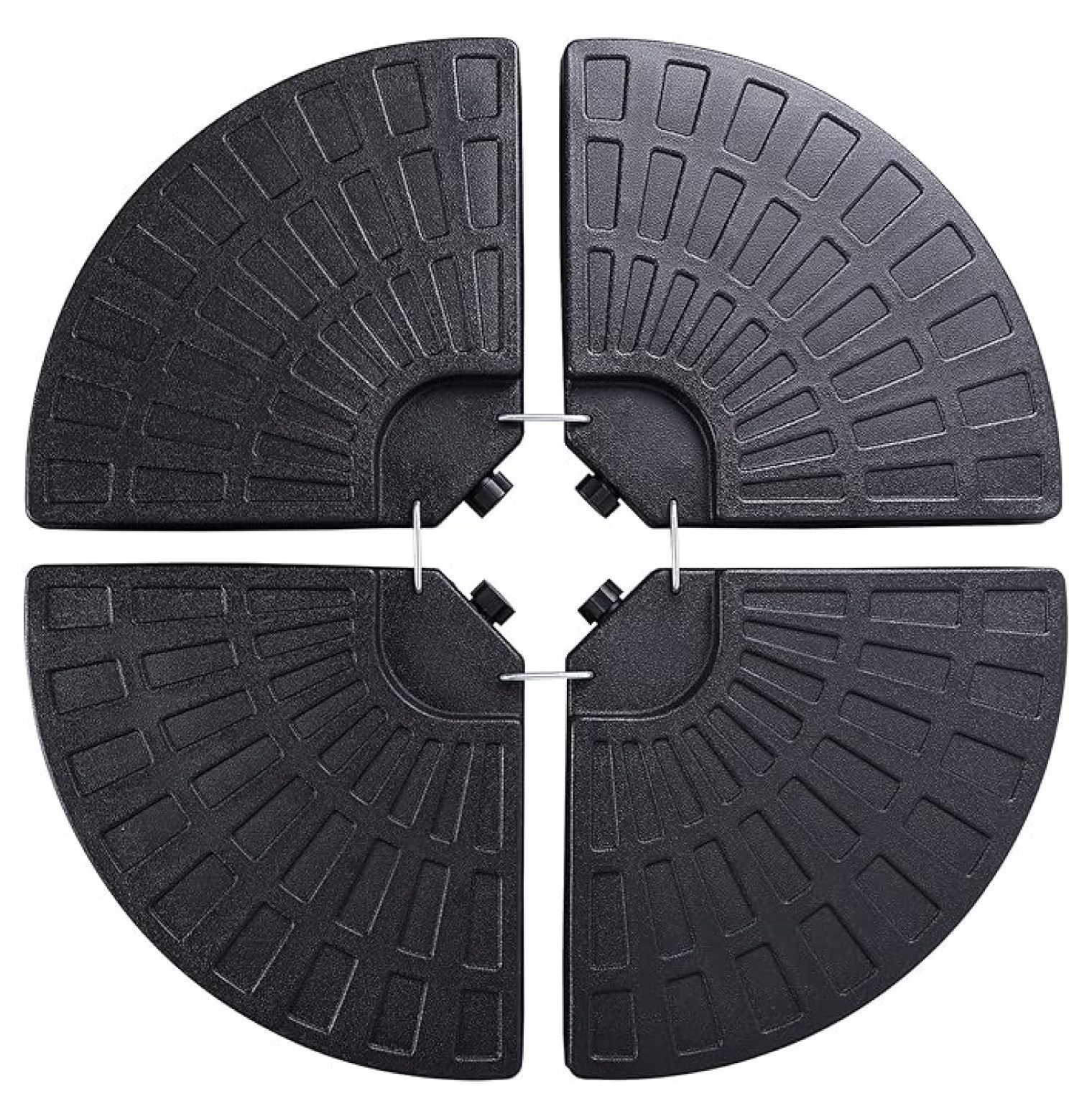 4PCS Cantilever Offset Patio Umbrella Stand, Round Shaped Water&Sand ...