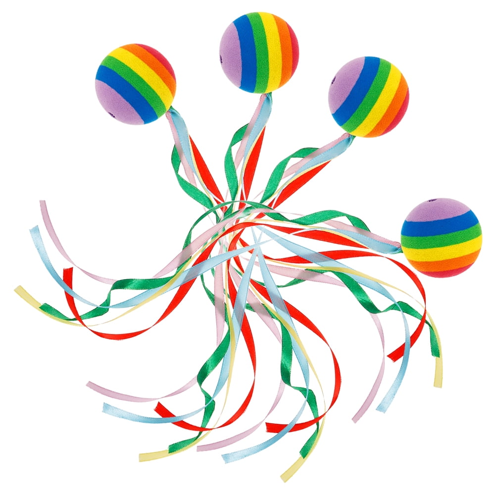 WHAMVOX Cute Foam Car Antenna Toppers Ribbon Ball Decor for Vehicles ...