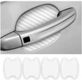 4PCS Car Door Handle Sticker, Carbon Fiber Anti-Scratches Car Door Cup ...