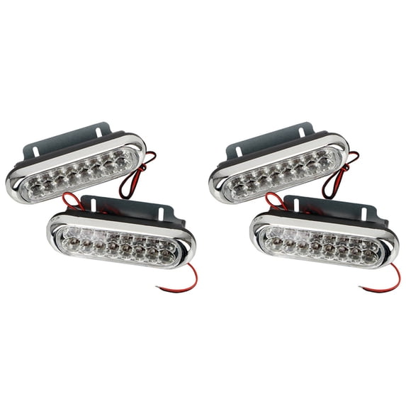 4PCS Car Light 16LED Daytime Running Light Fog White Light DRL Daytime ...