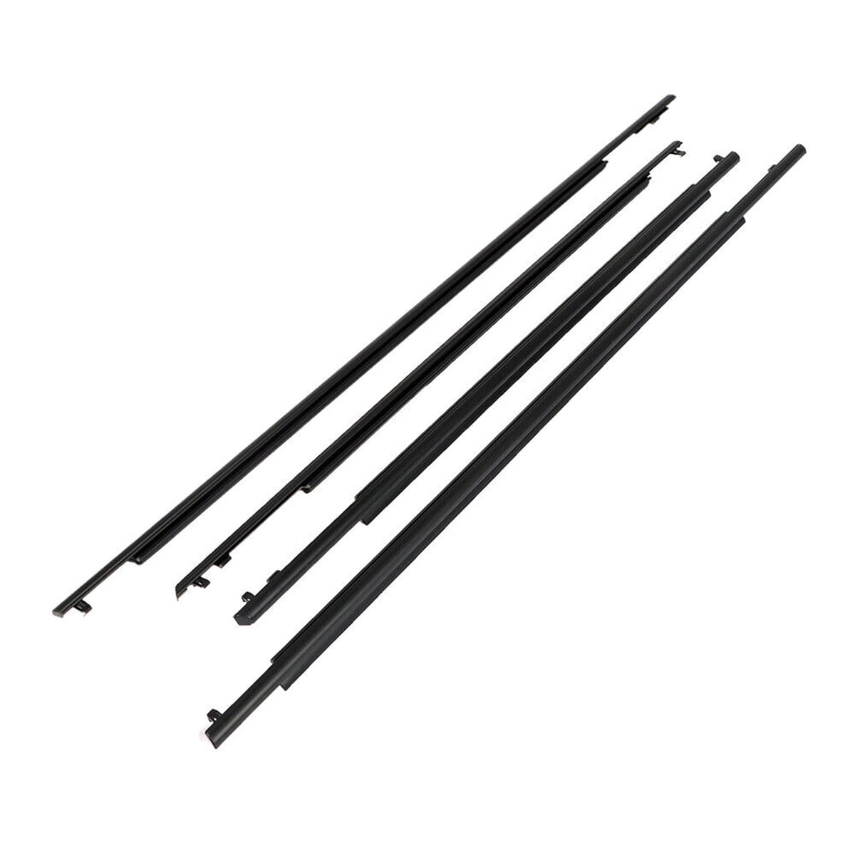 4PCS Car Outer Door Windows Rubber Weatherstrip For Toyota Prius 2010 ...