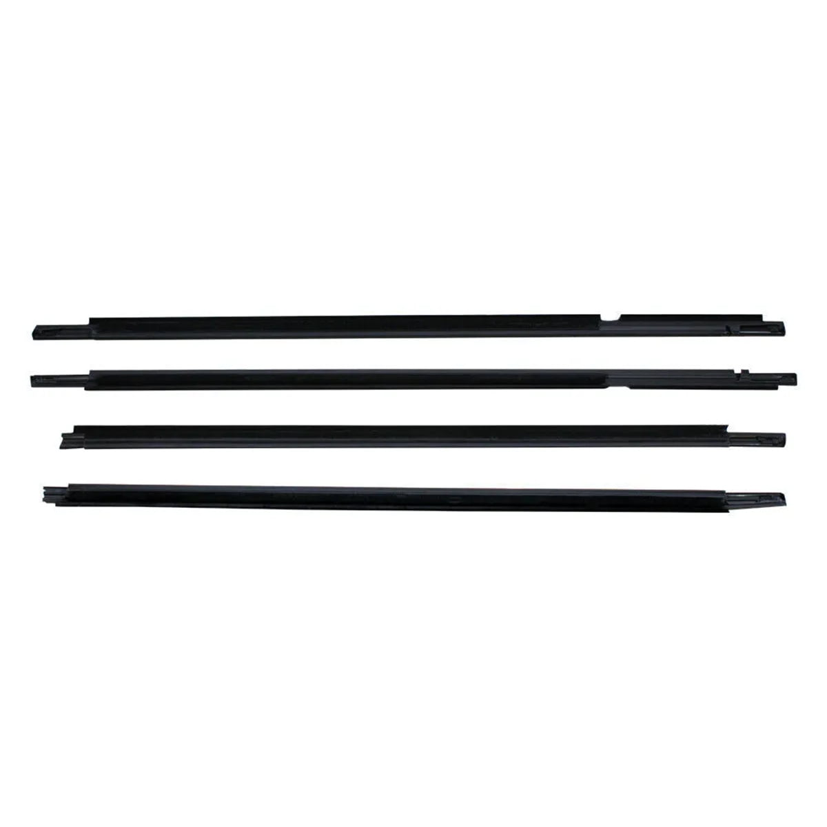 4PCS Car Outer Door Windows Rubber Weatherstrip Sealing Strip For ...