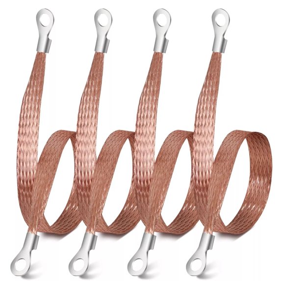 4PCS Car Truck Firewall Engine Body Engine Ground Strap Tinned Copper ...