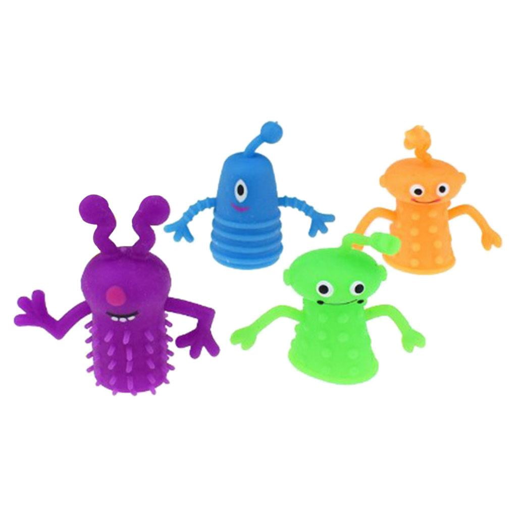 4PCS Cartoon Funny Finger Hands Set Creative Finger Toys Hand Puppets ...