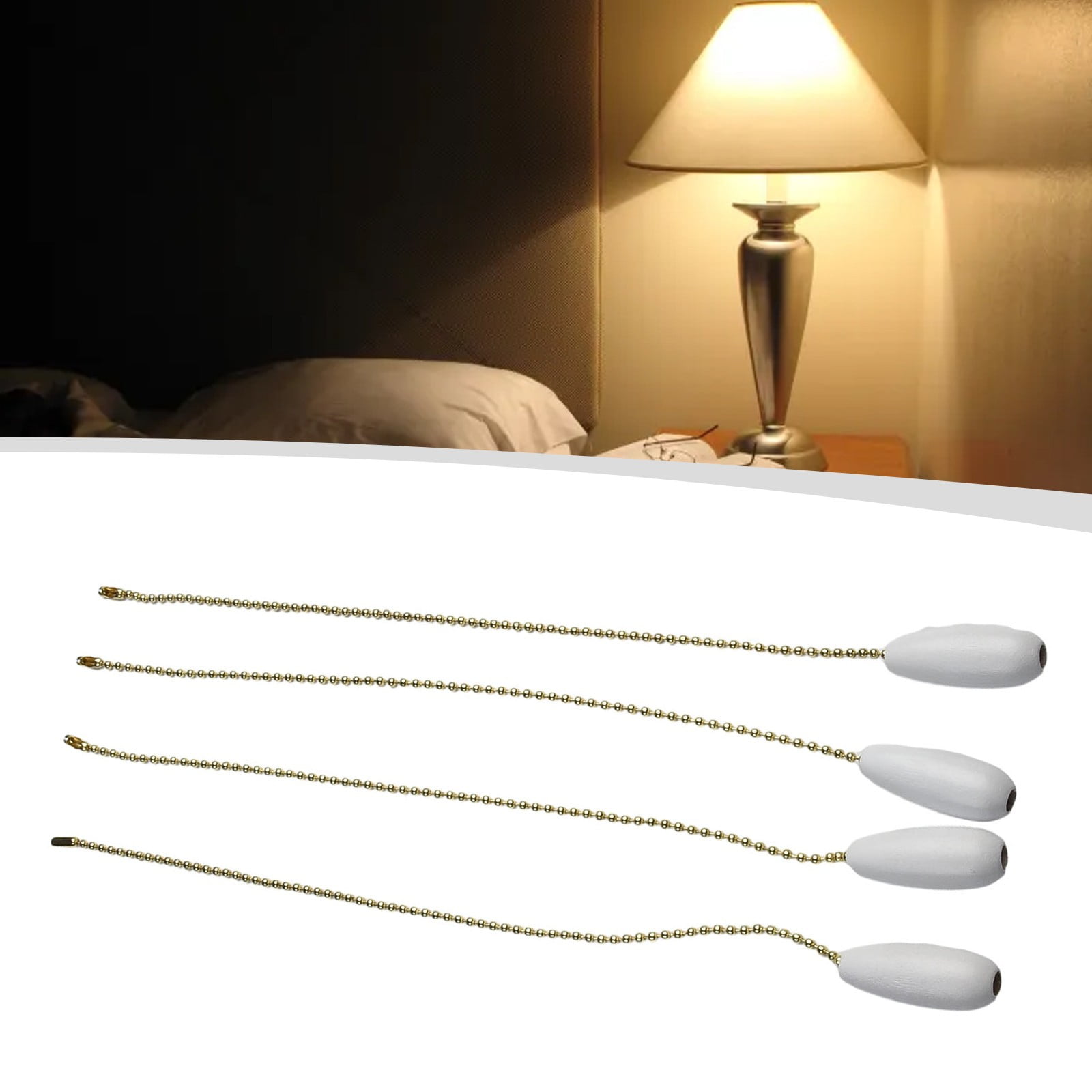 4PCS Ceiling Fan Pull Chain Extension,Pull Chains for Ceiling Fans and ...