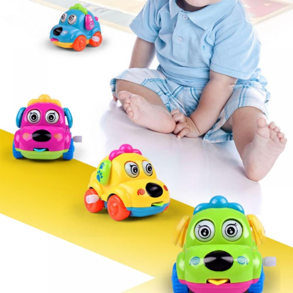 4PCS Children Puzzle Kids Toys Cute Cartoon Animal Dog Wind Up Toys ...