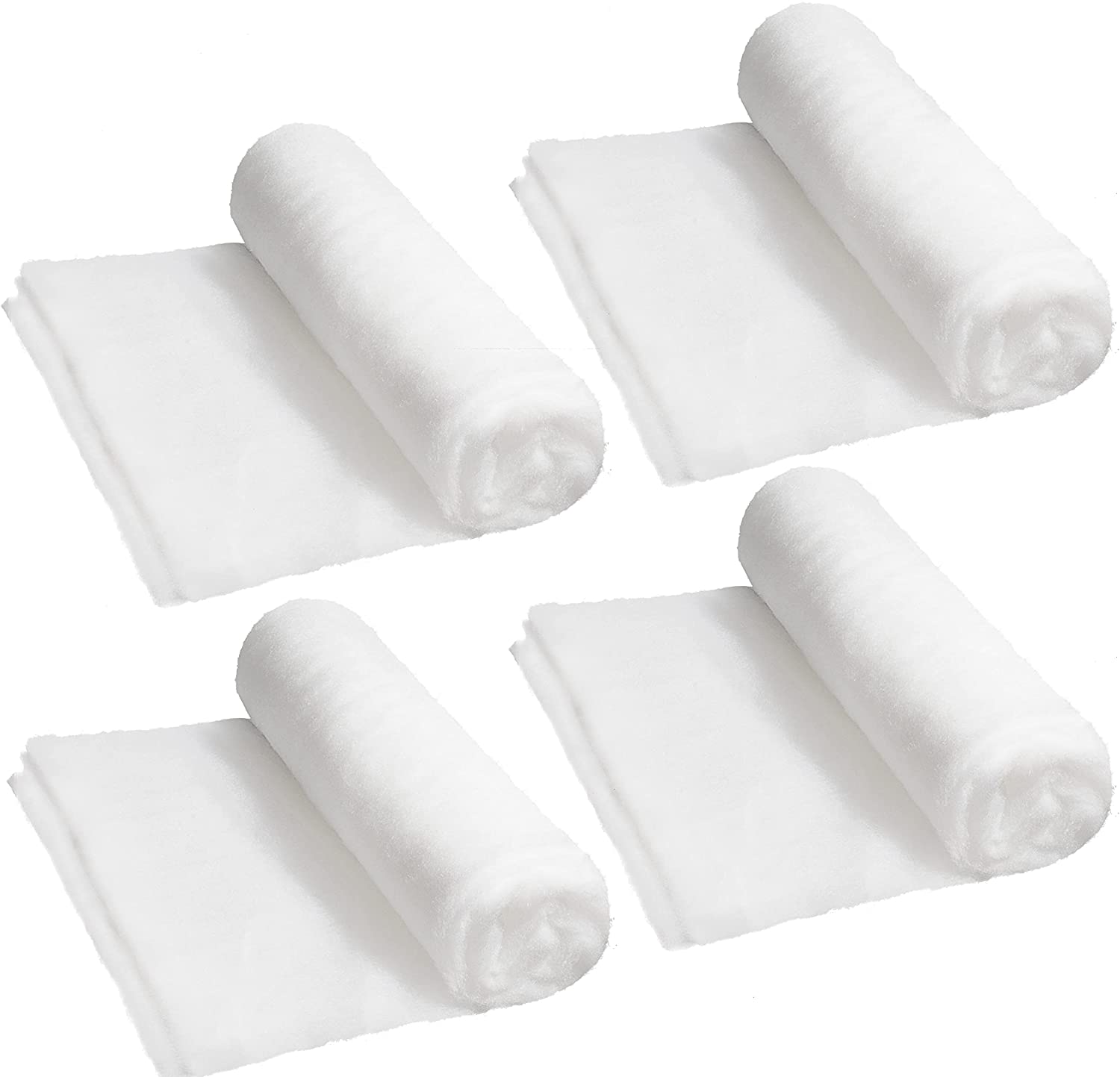 4PCS Christmas Snow Blanket Roll Soft Thick Artificial Snow Sheets ...