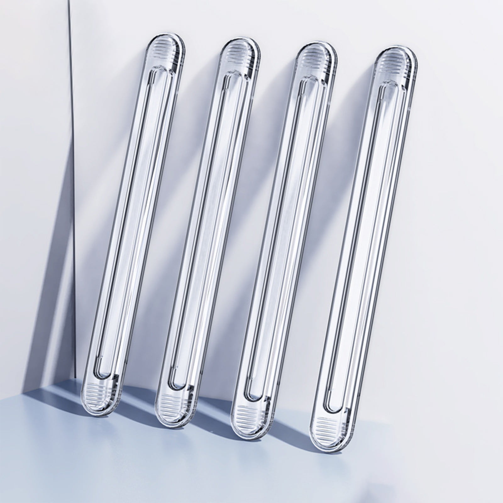 4PCS Clear Furniture Bumpers Silicone Rubber Wall Protector from Chair ...