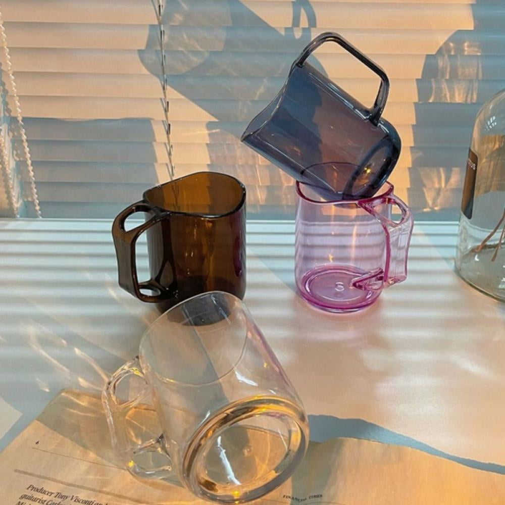 4PCS Clear Plastic Mug Unbreakable And Reusable Light Weight Travel ...