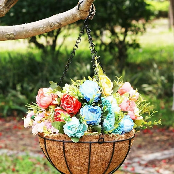 4PCS Coco Liner for Hanging Basket 24 Inch Round Natural Planter Liner ...