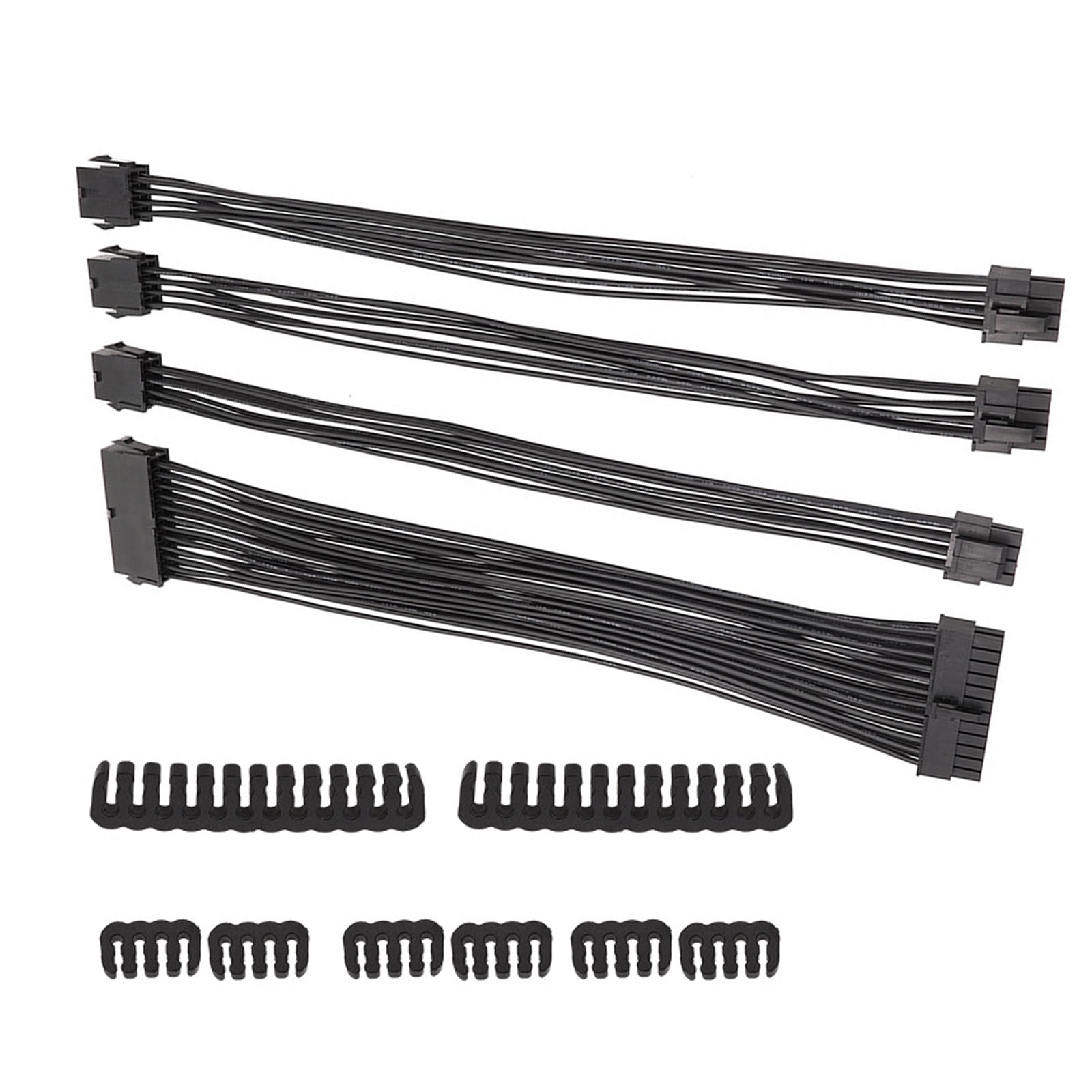 4PCS Computer PSUs Extension Cable Mainboard 24Pin with CPU 8Pin PCIE 6 ...