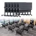 4PCS Conference Table with Wheels, 70.8“ Folding Conference Table, Flip ...