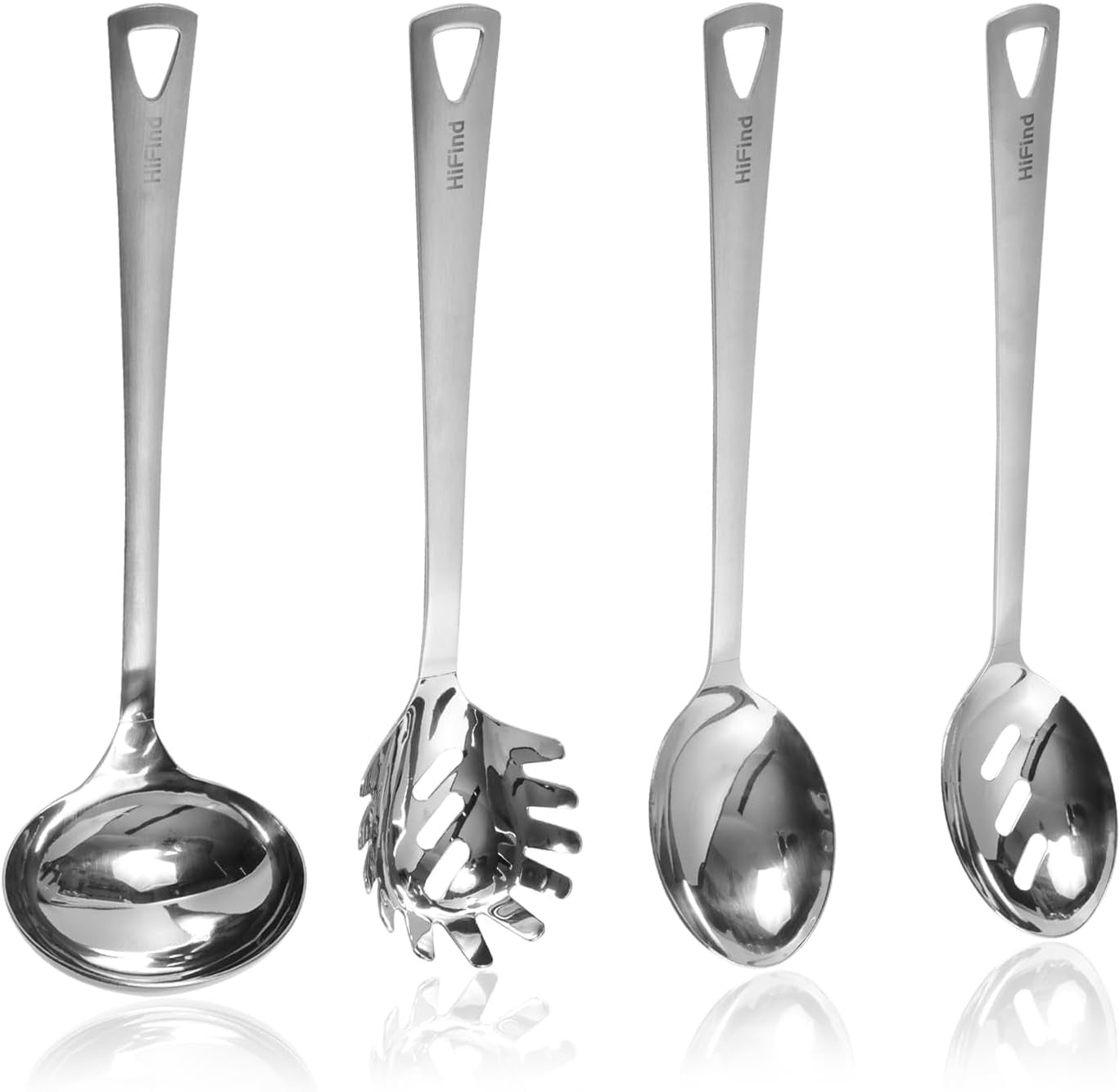 4PCS Cooking Utensils Set, Stainless Steel Kitchen Utensils Set ...
