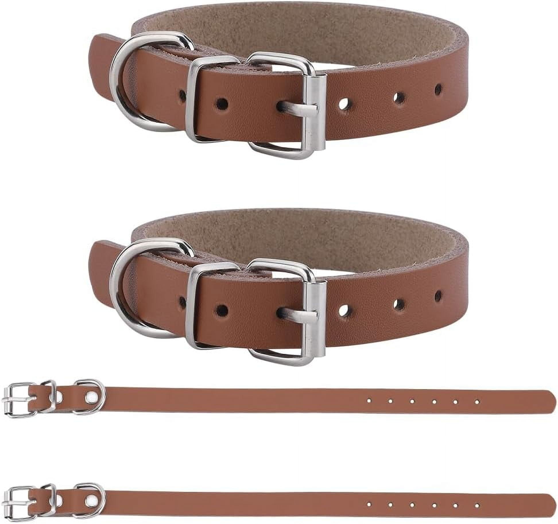 4PCS Cowhide Stirrup Straps with Metal Buckle Adjustable Length 12 Inch Leather Bike Basket ...