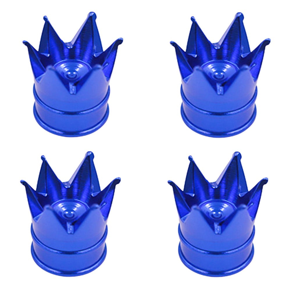 4PCS Crown Aluminum Car Wheel Tyre Tire Air Valve Stem Cap Dust Cover ...