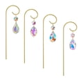 4PCS Crystal Sun Catchers for Indoor with Reflective Glass and ...