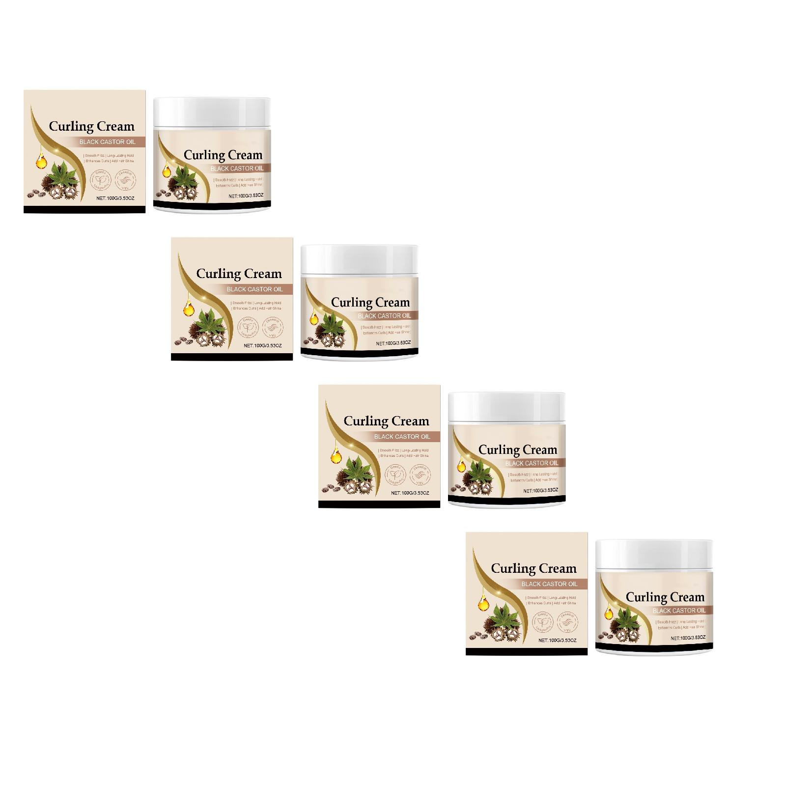 4PCS Curling Cream for Curly Hair Wavy Hair Curl Defining Cream Curly ...