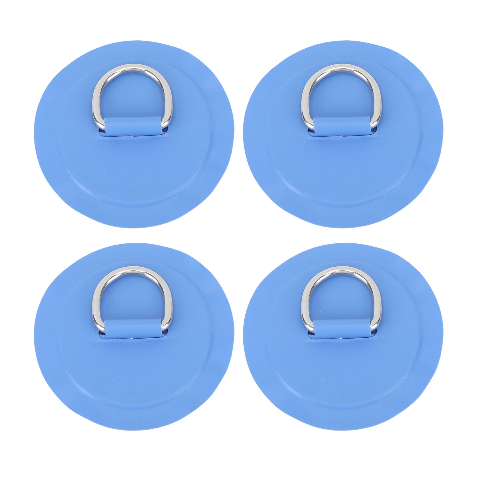 4PCS D Ring Patch PVC Round Shape Strong Stainless Steel D Ring Pad for ...